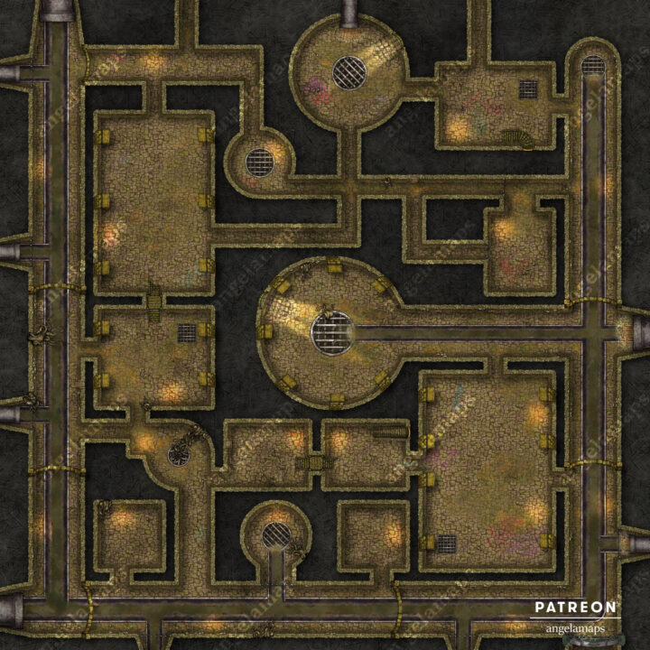The Sewer – Angela Maps – Free, Static, and Animated Battle Maps for D ...