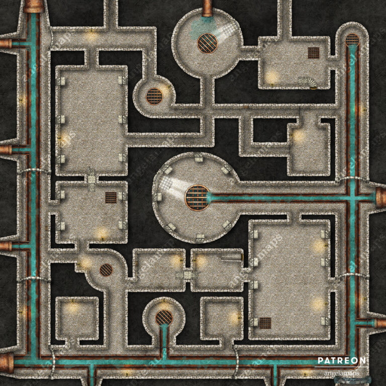 The Sewer – Angela Maps – Free, Static, and Animated Battle Maps for D ...