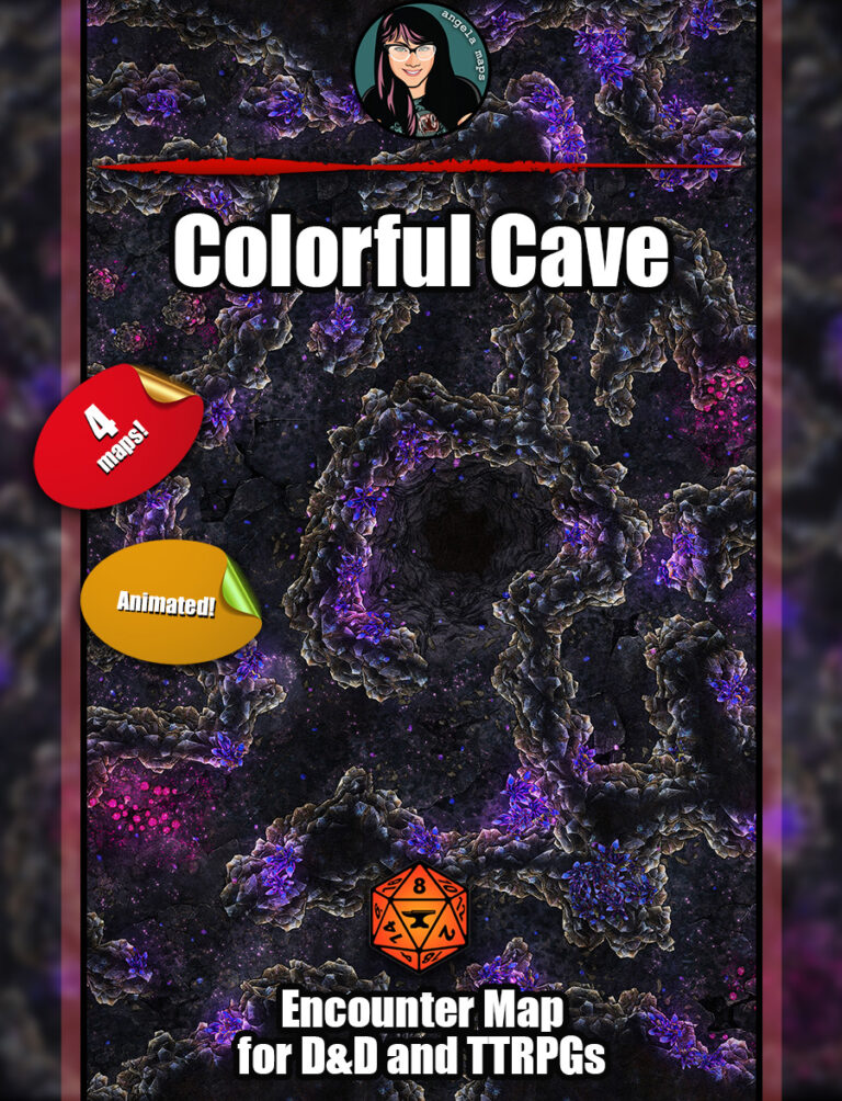Colorful Cave – Angela Maps – Free, Static, and Animated Battle Maps ...