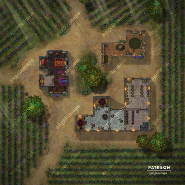 Vineyard – Angela Maps – Free Battle Maps for TTRPGs