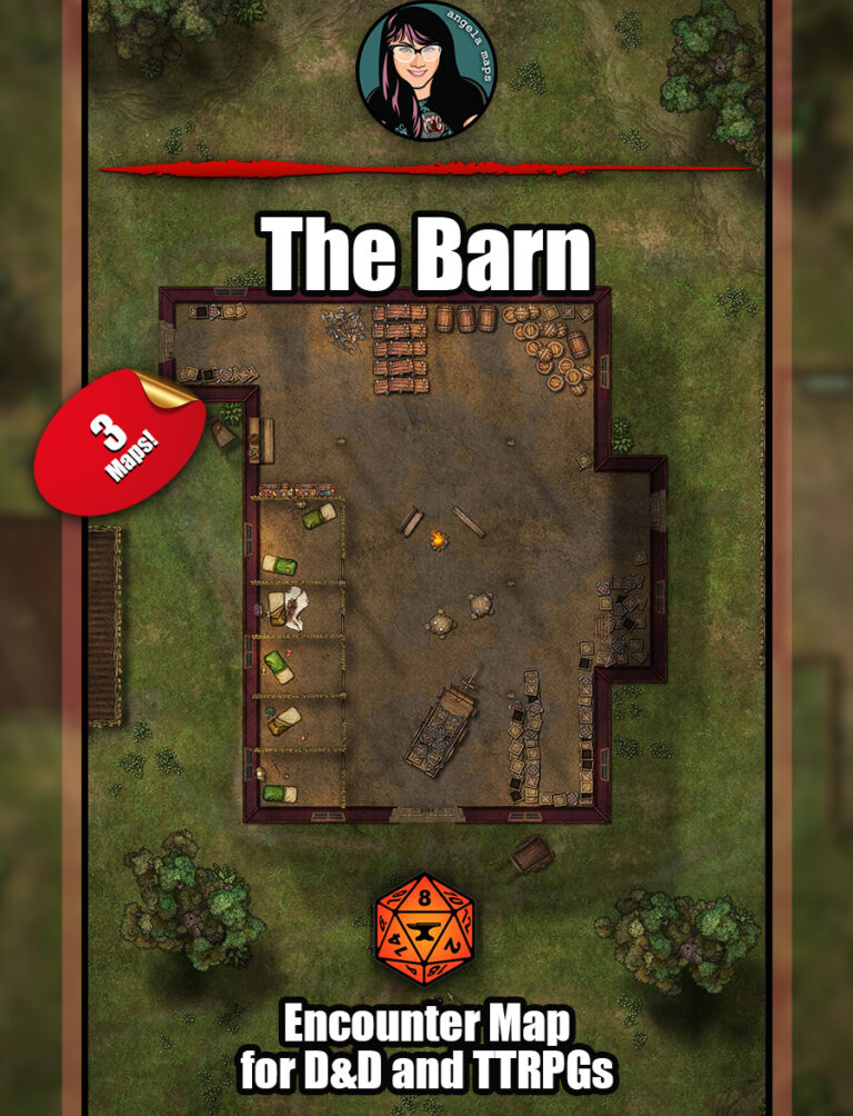 The Barn battle map pack for FVTT – Angela Maps – Free, Static, and ...