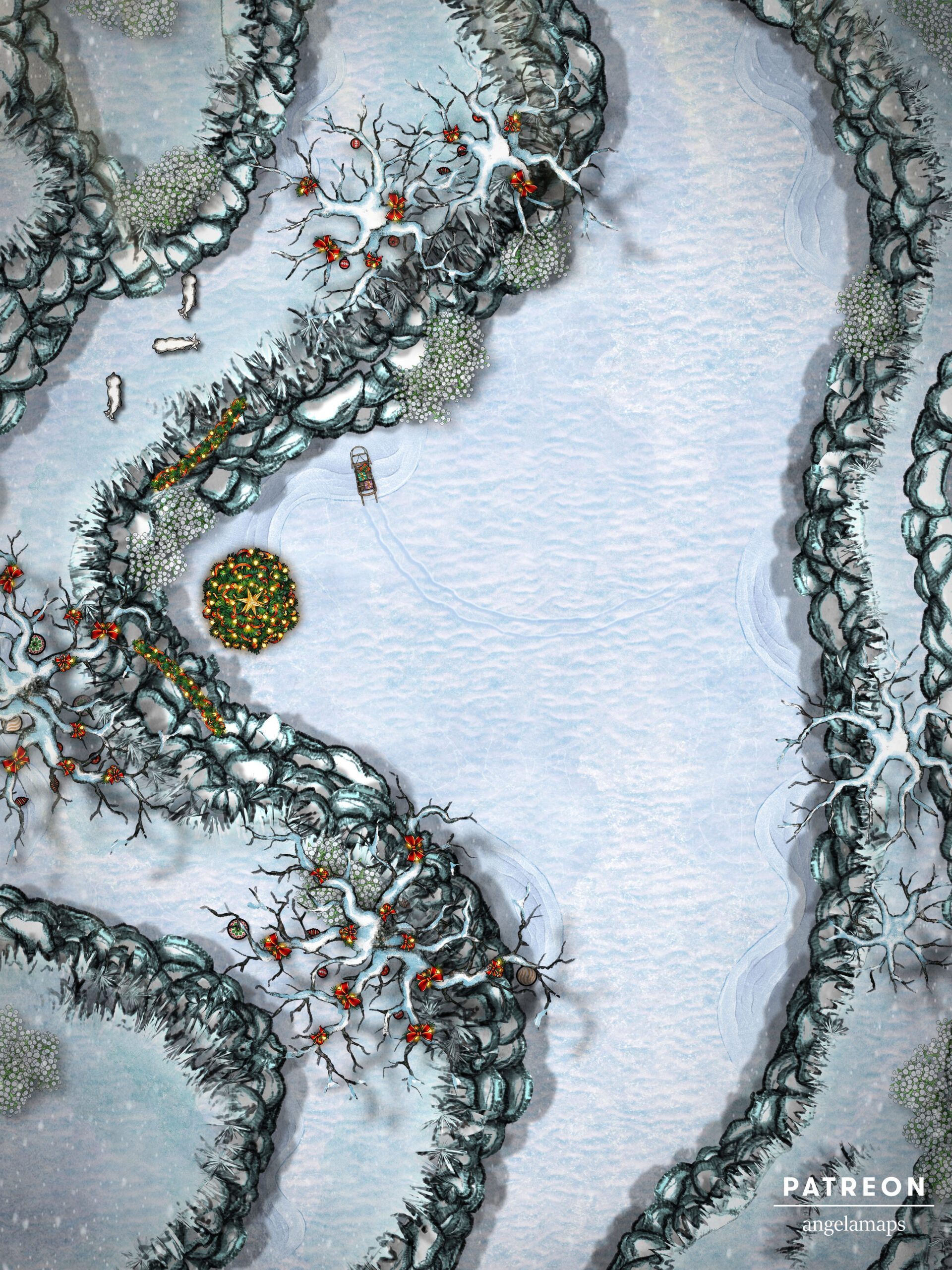 Winter – Angela Maps – Free Battle Maps for TTRPGs