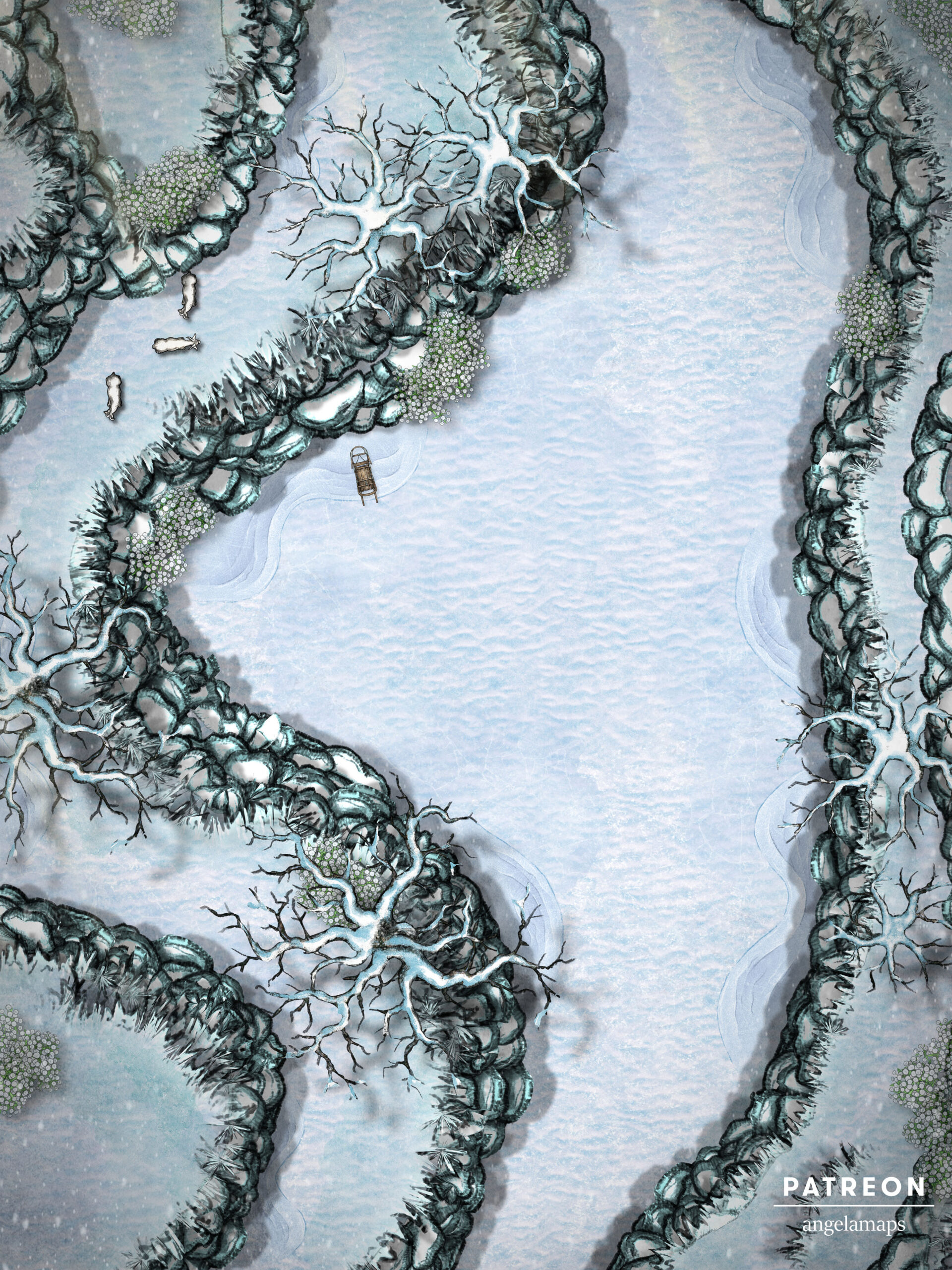 Winter – Angela Maps – Free Battle Maps for TTRPGs
