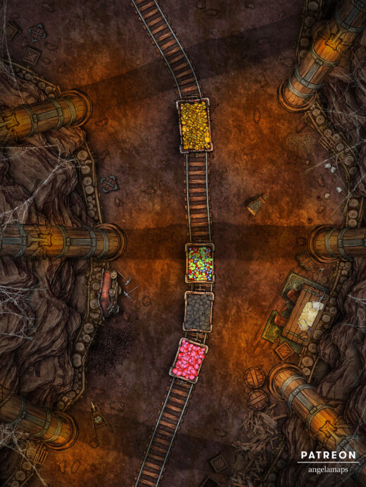 Old Mine – Angela Maps – Free, Static, and Animated Battle Maps for D&D ...