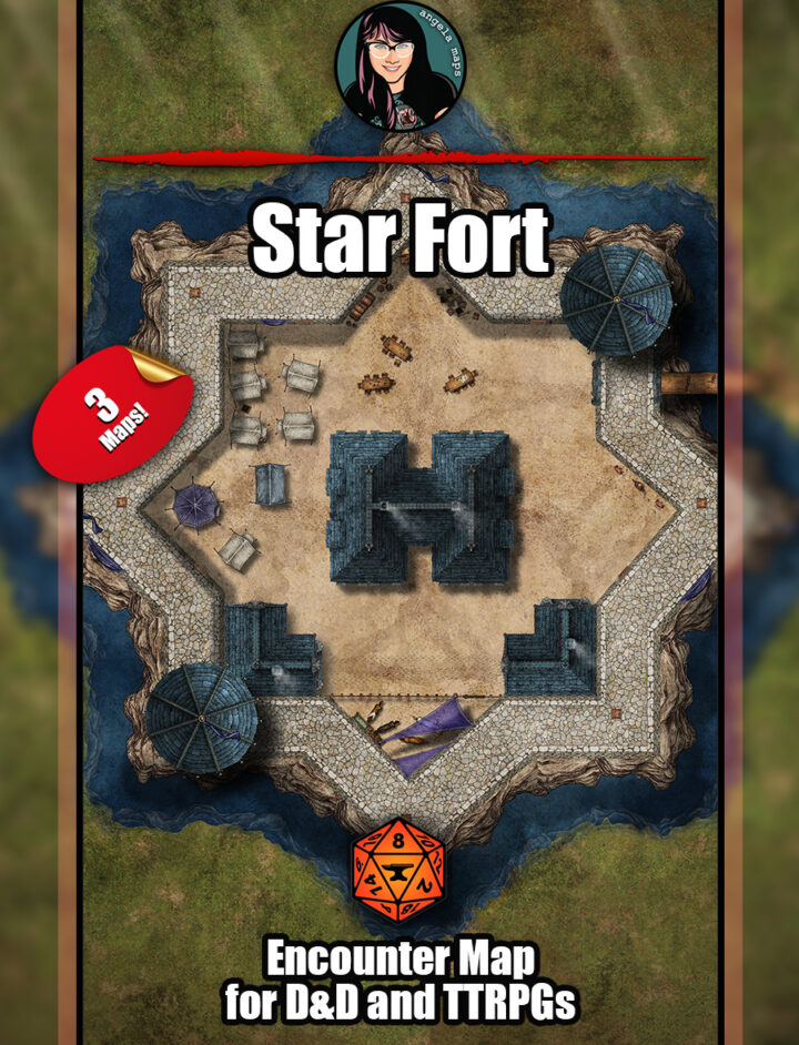 Star Fort map pack setup for FVTT – Angela Maps – Free, Static, and ...