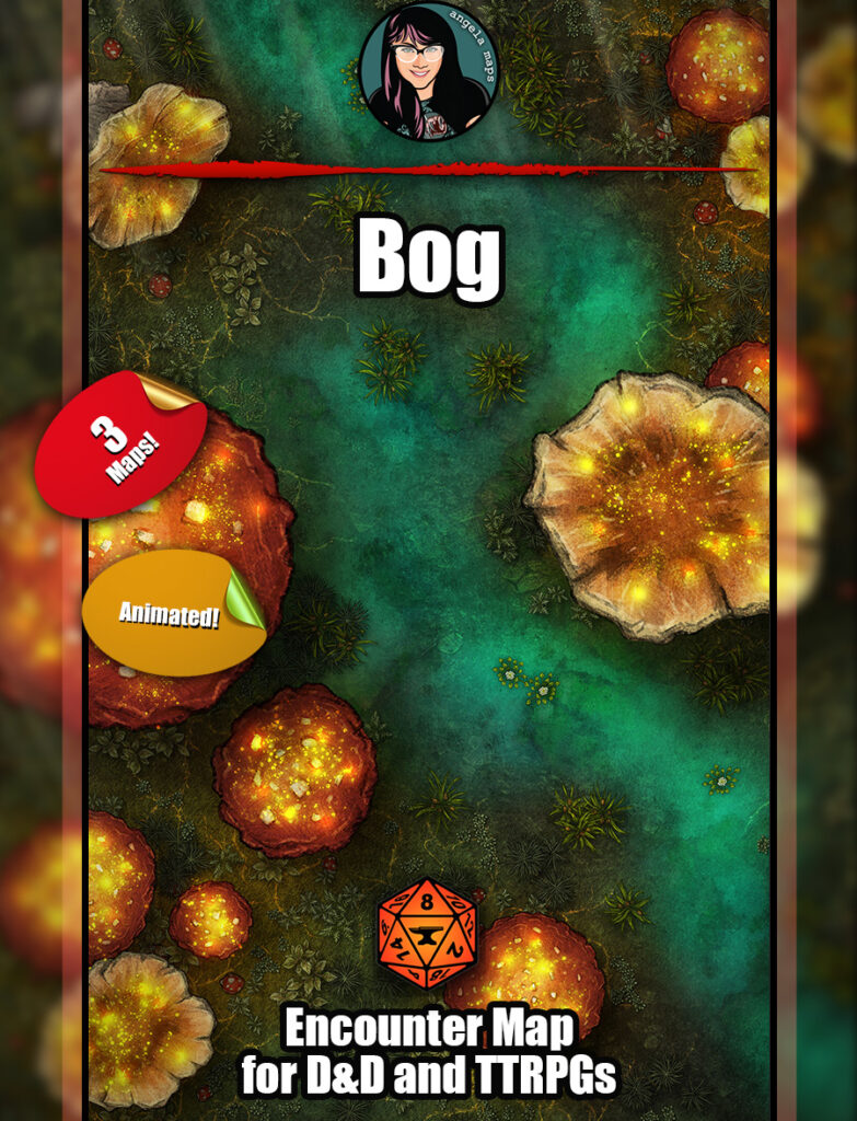 Bog – Angela Maps – Free, Static, and Animated Battle Maps for D&D and other RPGs