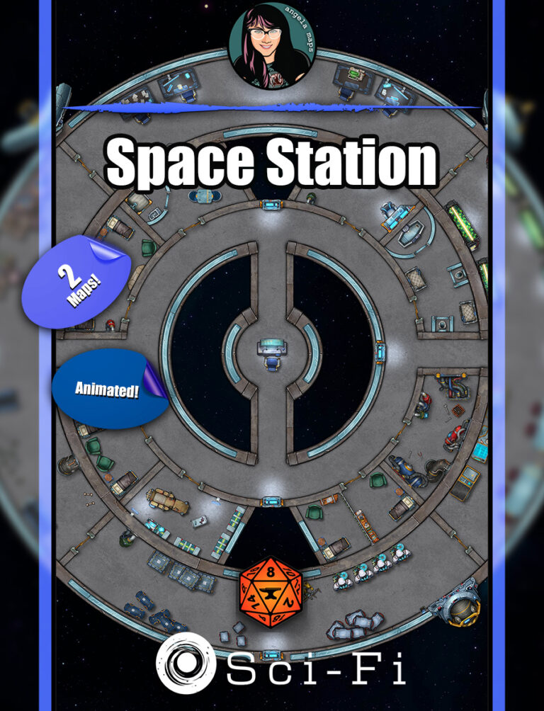 Space Station – Angela Maps – Free, Static, and Animated Battle Maps ...