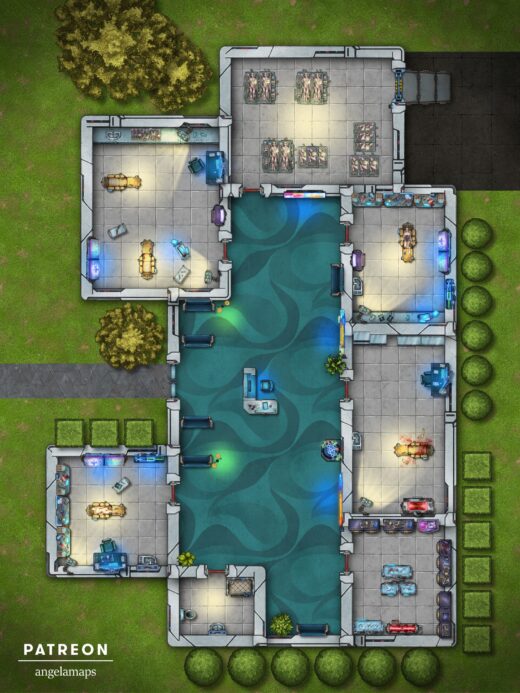 Cybernetics Lab – Angela Maps – Free Battle Maps for TTRPGs