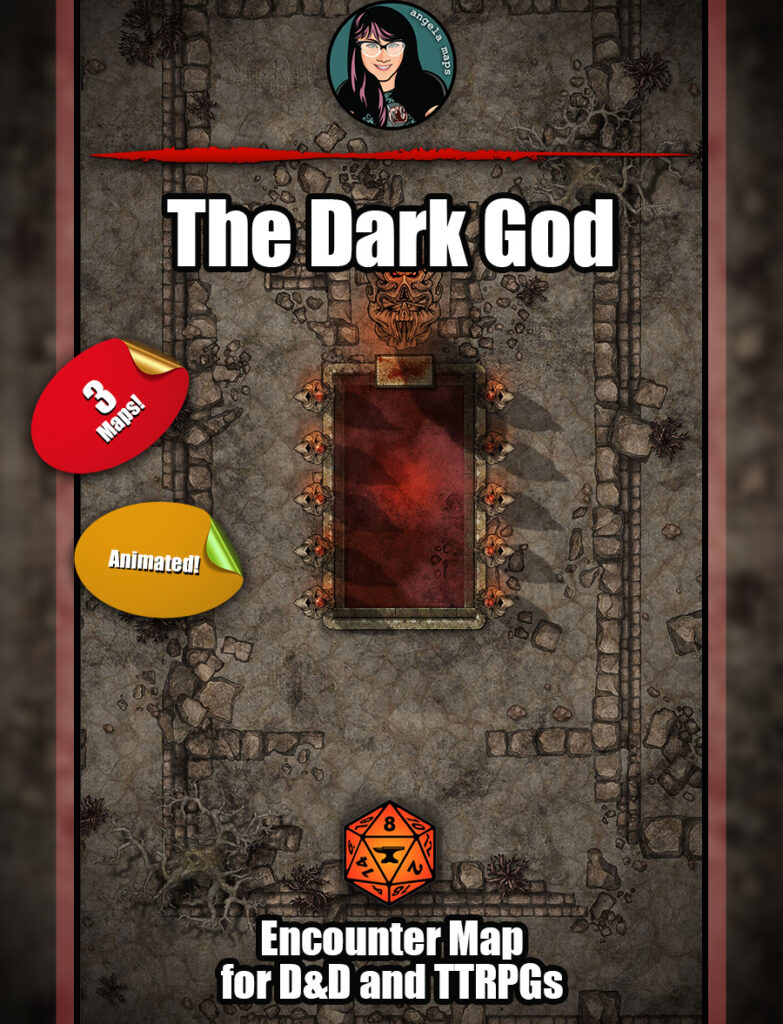 The Dark God – Angela Maps – Free Battle Maps for TTRPGs