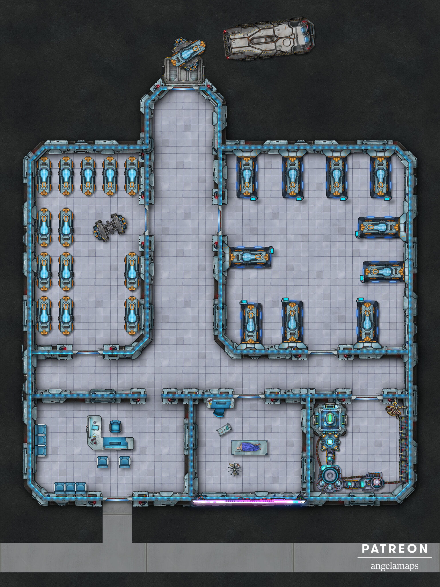 Cryolabs – Angela Maps – Free Battle Maps for TTRPGs